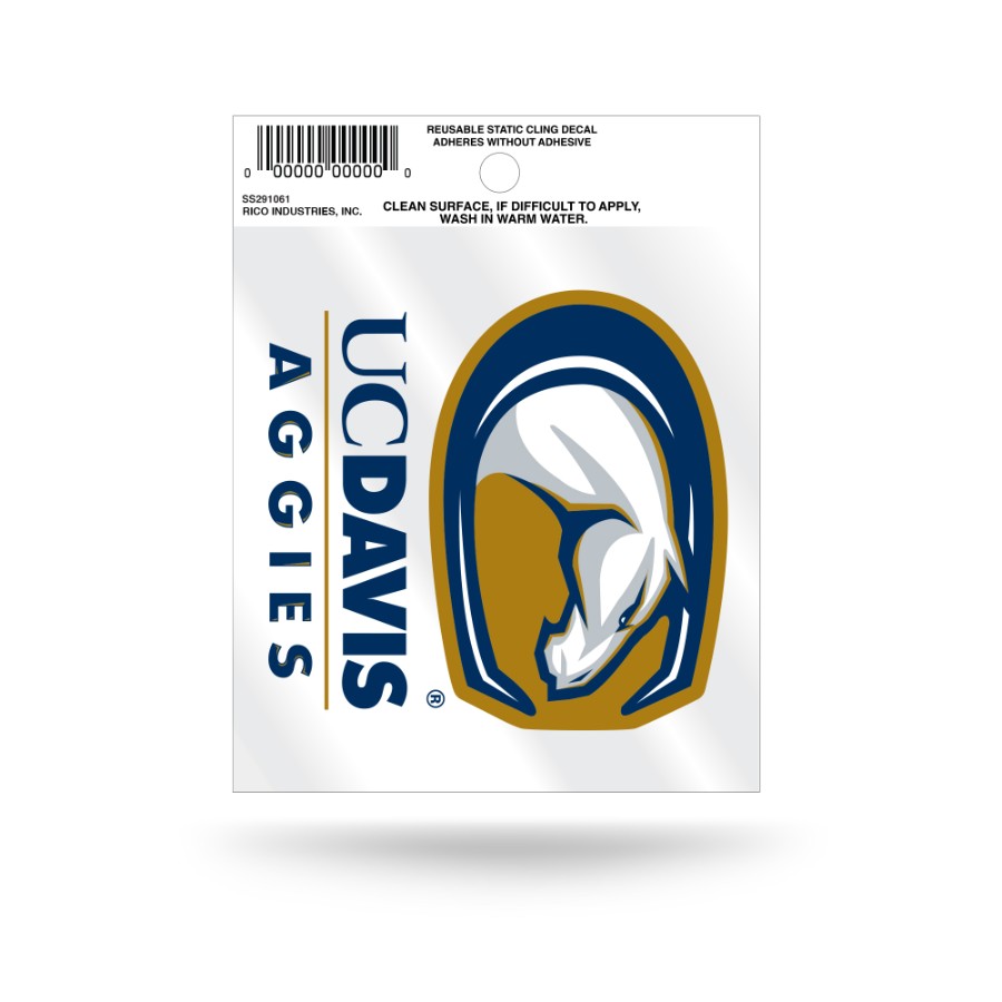 University Of California-Davis Aggies Logo - Static Cling at Sticker Shoppe
