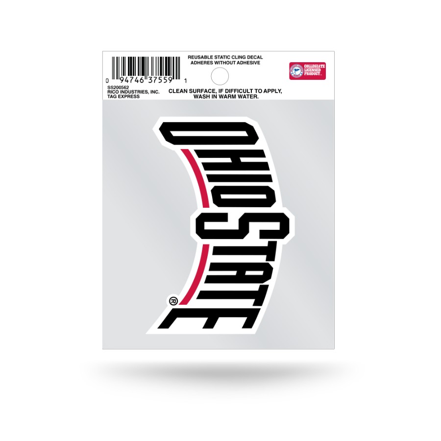 Ohio State University Buckeyes Script Logo - Static Cling at Sticker Shoppe