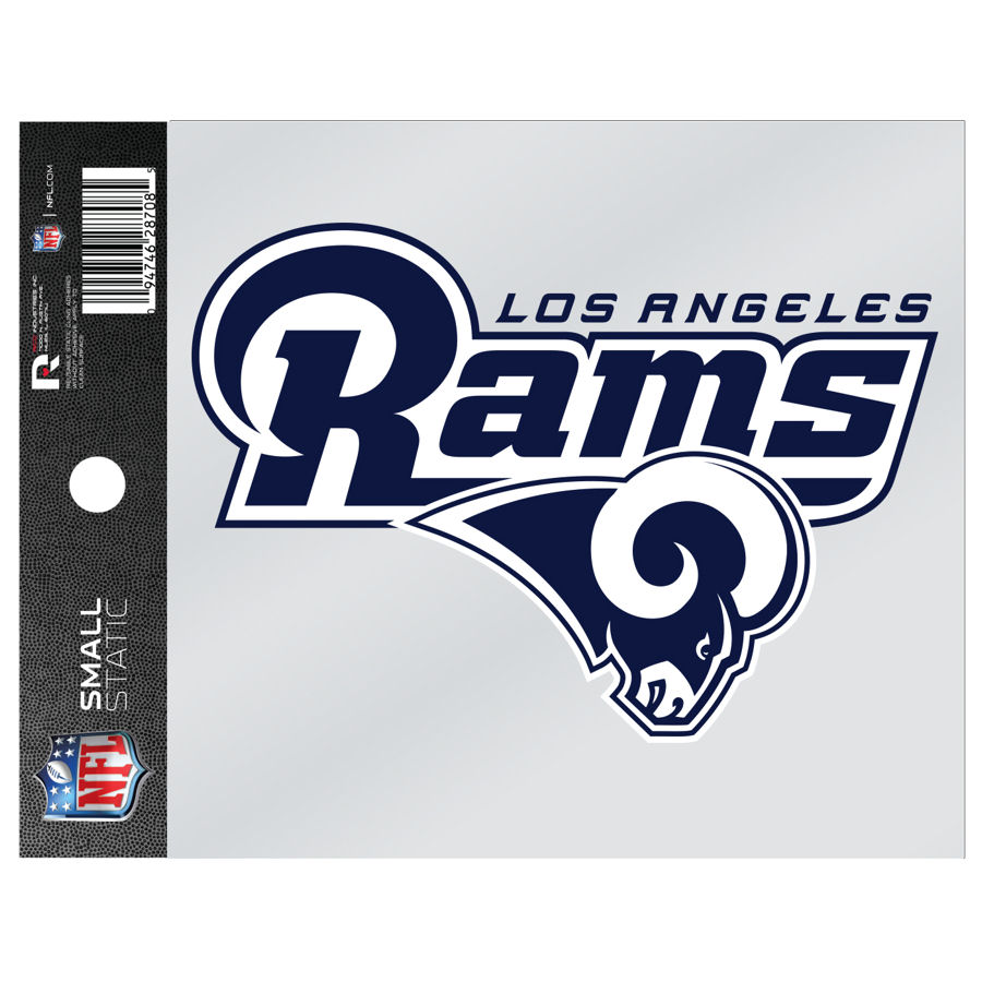 Los Angeles Rams Blue & White - Static Cling at Sticker Shoppe