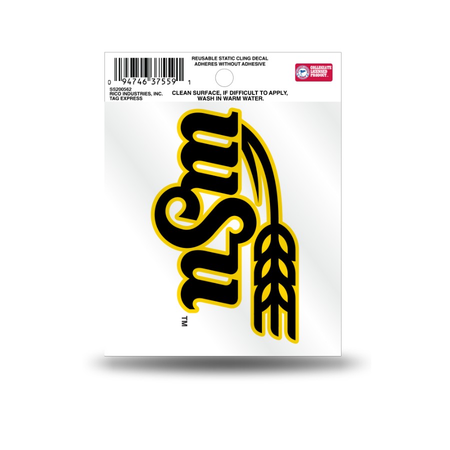 Wichita State University Shockers Script Logo - Static Cling at Sticker ...