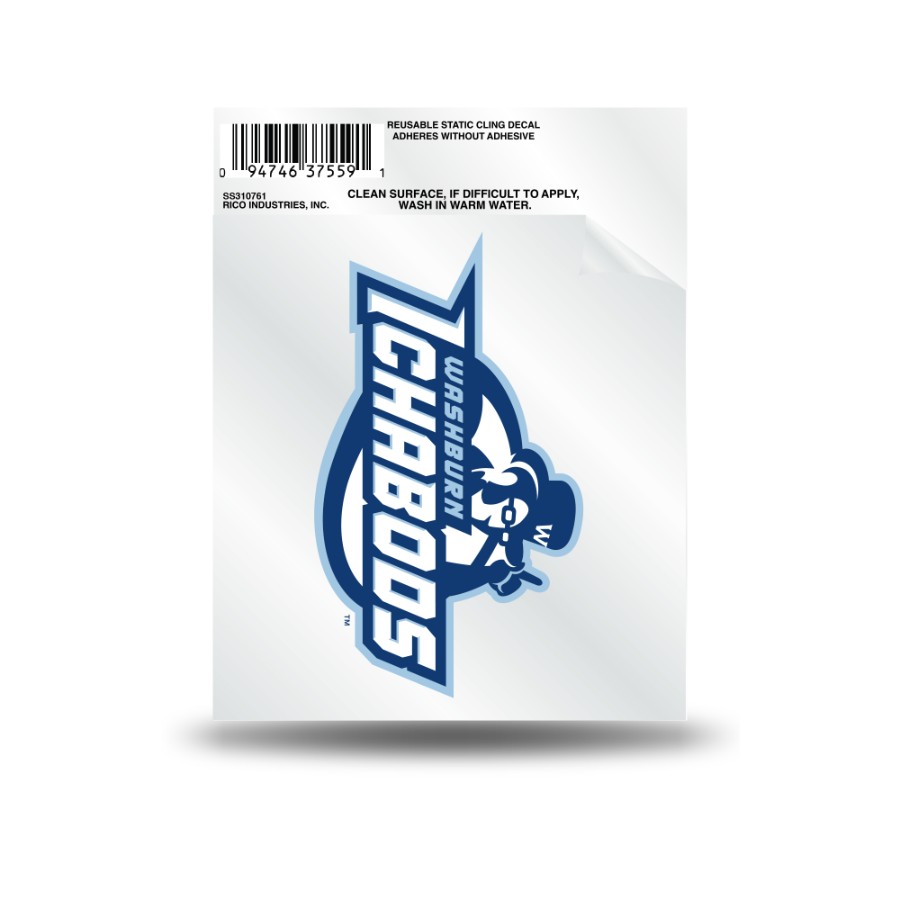 Washburn University Ichabods Logo - Static Cling at Sticker Shoppe