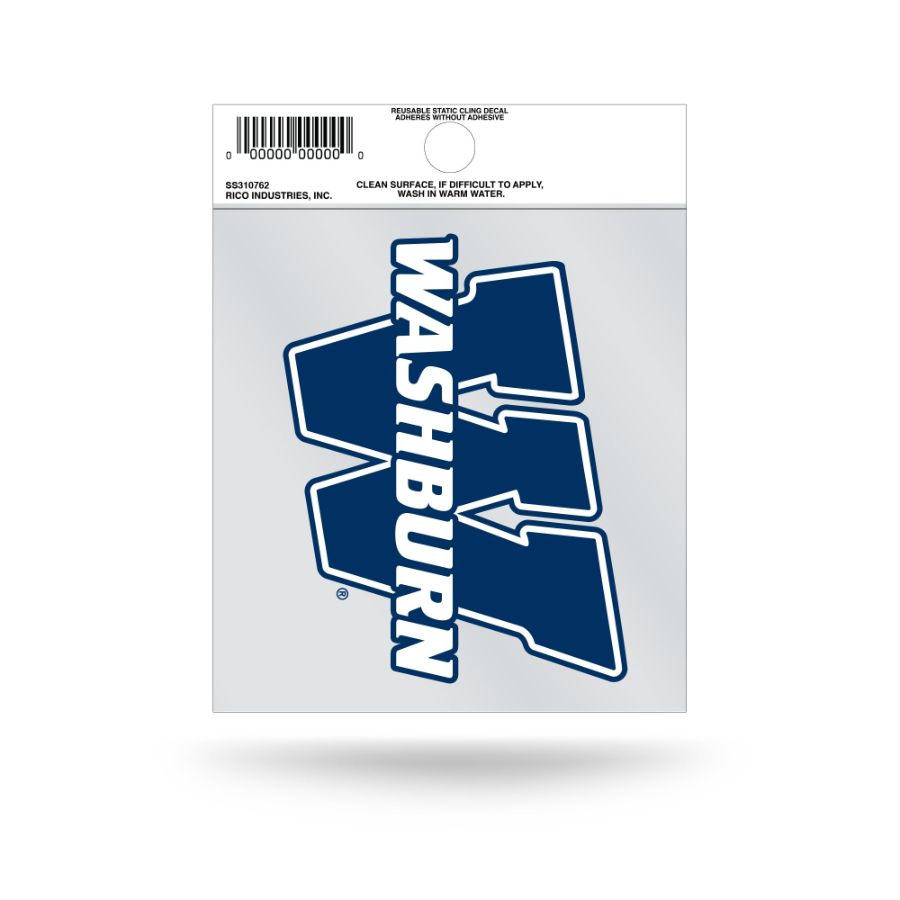 Washburn University Ichabods Script - Static Cling at Sticker Shoppe
