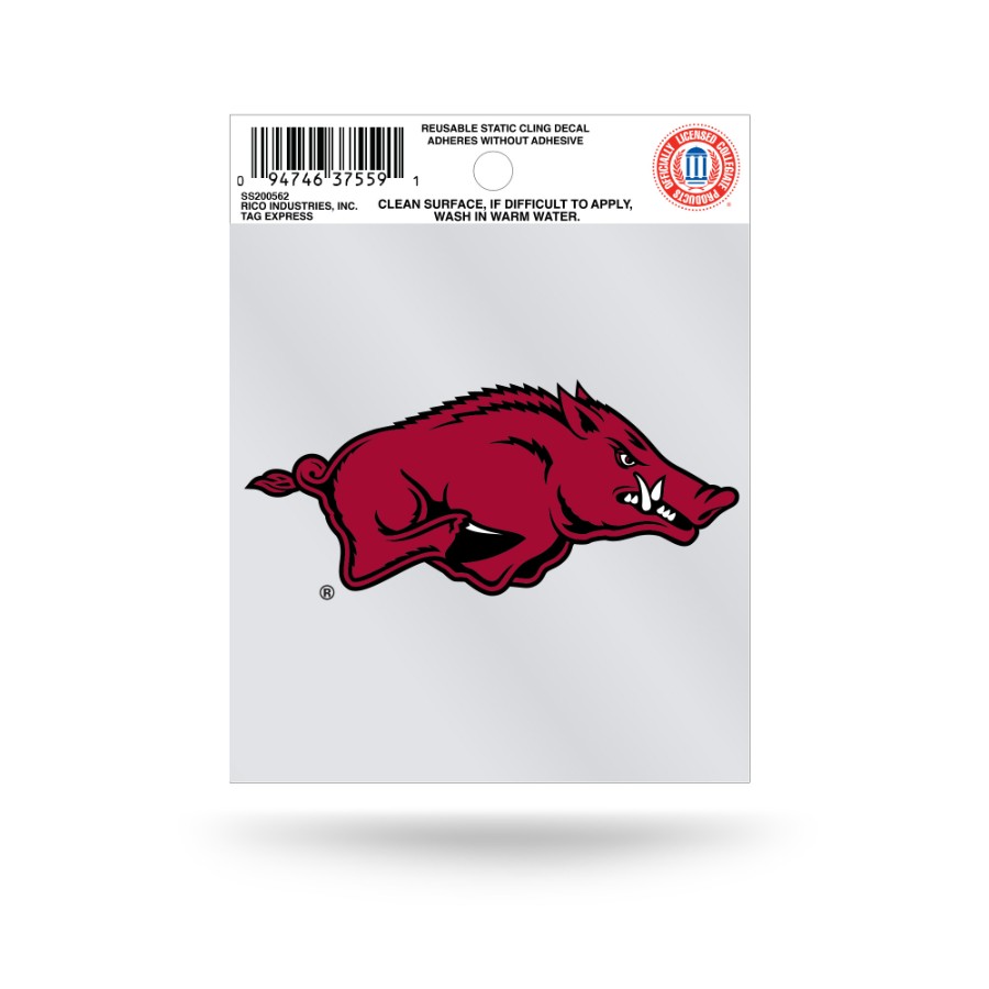 University Of Arkansas Razorbacks Logo - Static Cling at Sticker Shoppe
