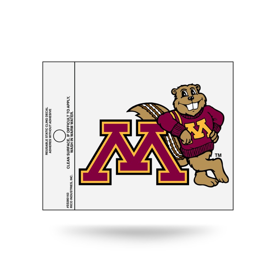 University Of Minnesota Golden Gophers Logo - Static Cling at Sticker ...
