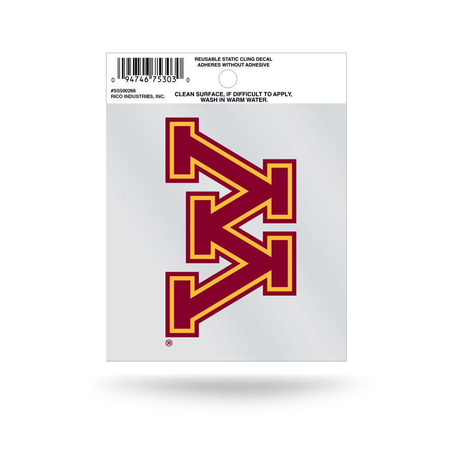 University Of Minnesota Golden Gophers Script Logo - Static Cling at ...