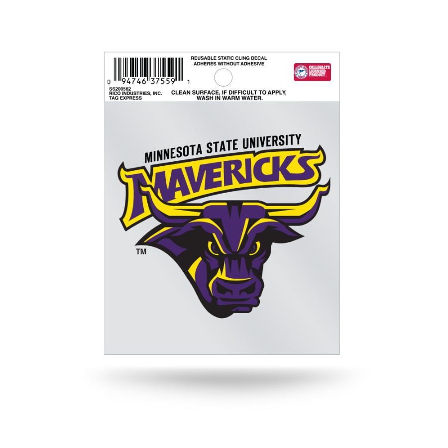 Minnesota State University Mankato Mavericks Logo - Static Cling at ...