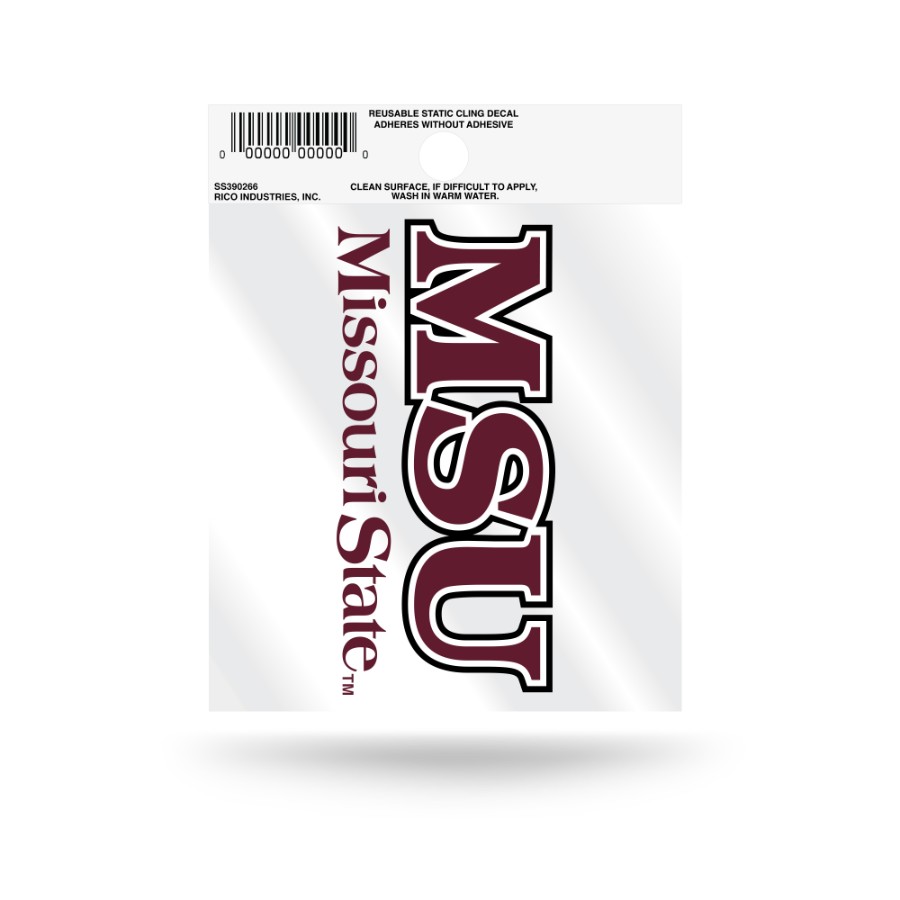 Missouri State University Bears Script Logo - Static Cling at Sticker ...
