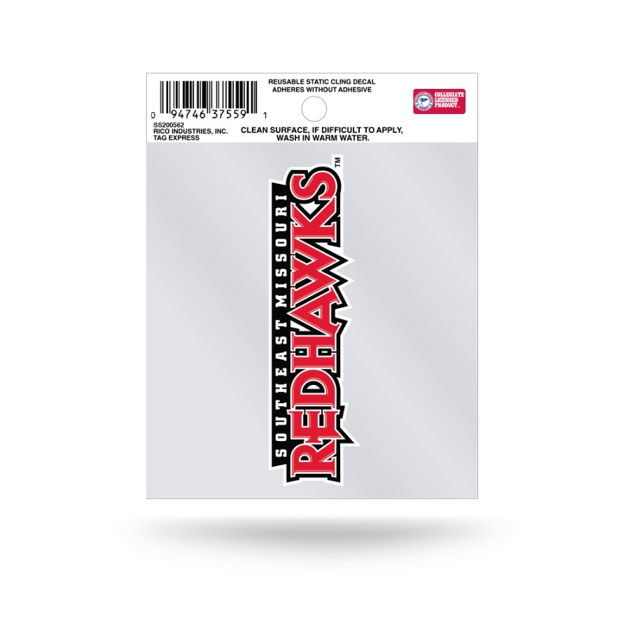 Southeast Missouri State University Redhawks Script Logo - Static Cling ...