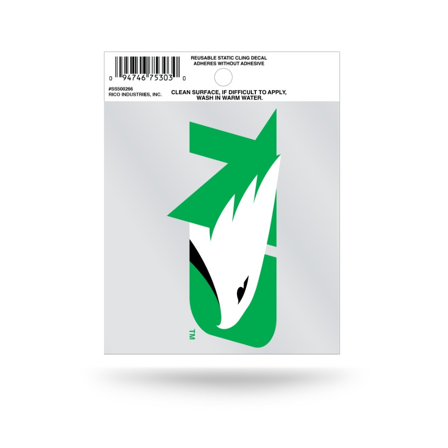 University Of North Dakota Fighting Hawks Logo - Static Cling at ...