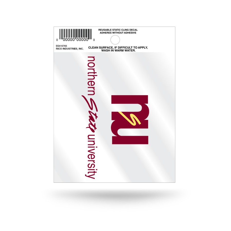 Northern State University Wolves Logo - Static Cling at Sticker Shoppe