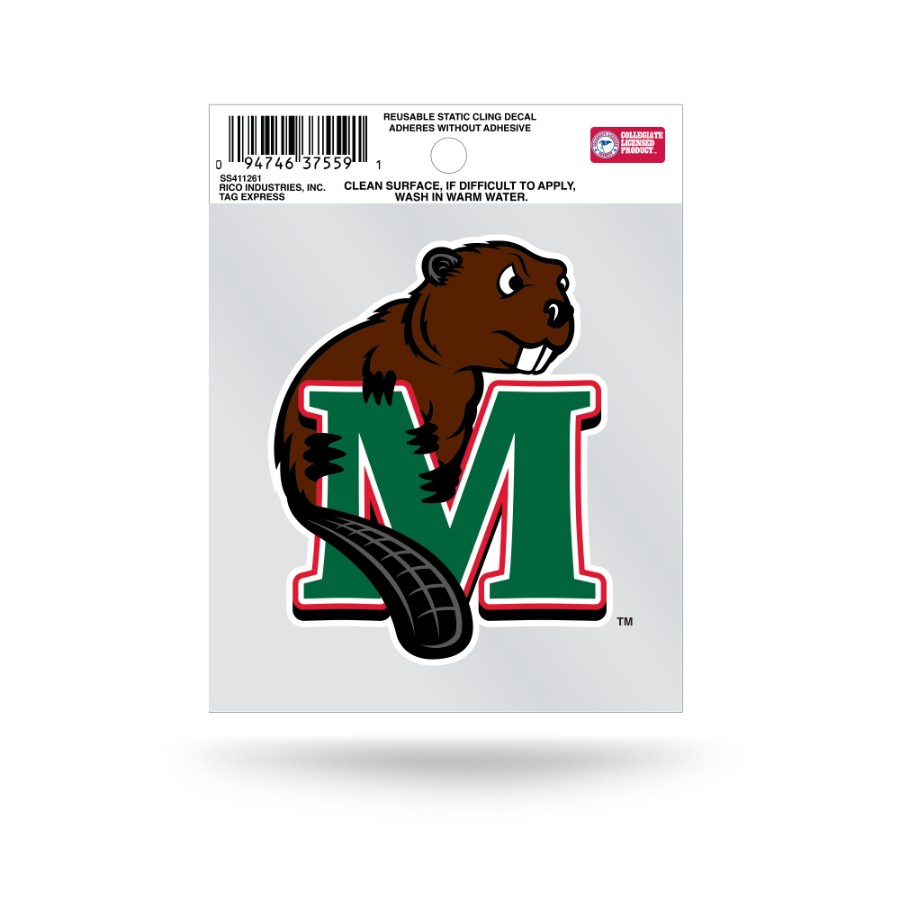 Minot State University Beavers Logo - Static Cling at Sticker Shoppe