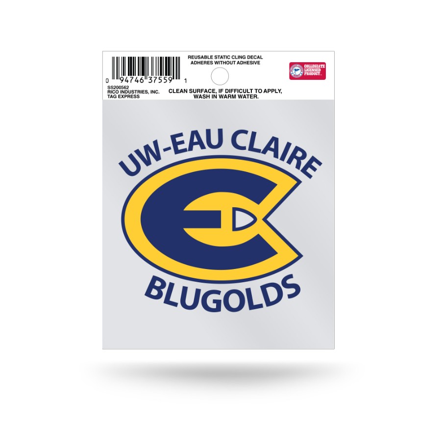 University Of Wisconsin-Eau Claire Blugolds Logo - Static Cling at ...