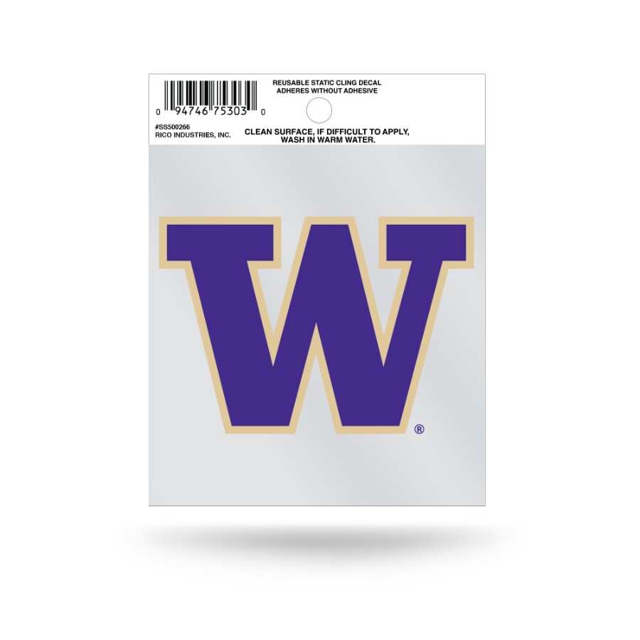 University Of Washington Huskies Script Logo - Static Cling at Sticker ...