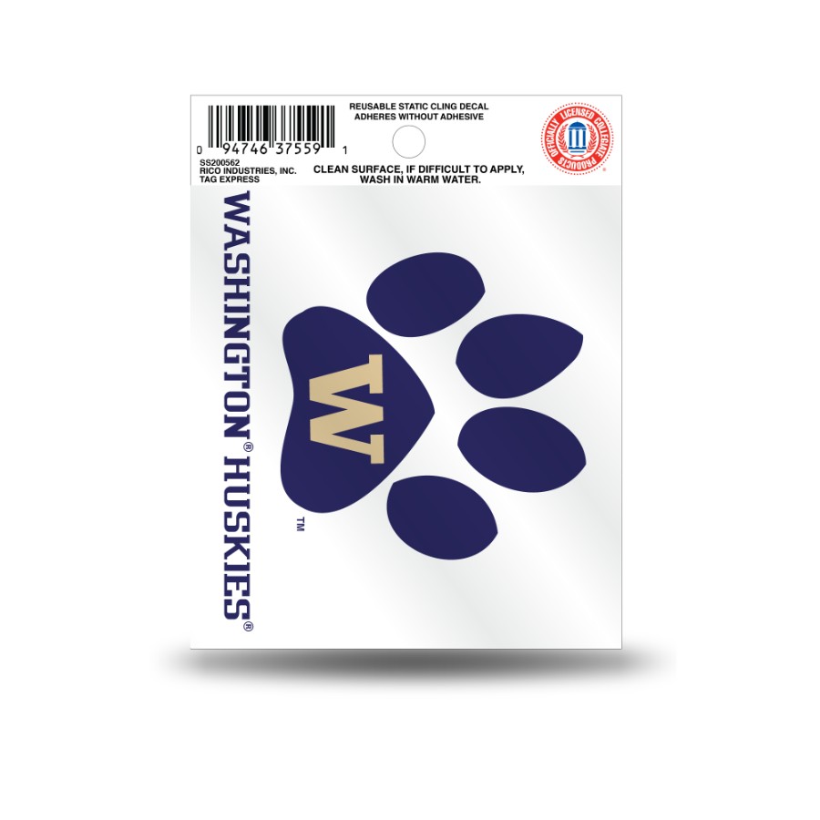 University Of Washington Huskies Script Logo - Static Cling at Sticker ...