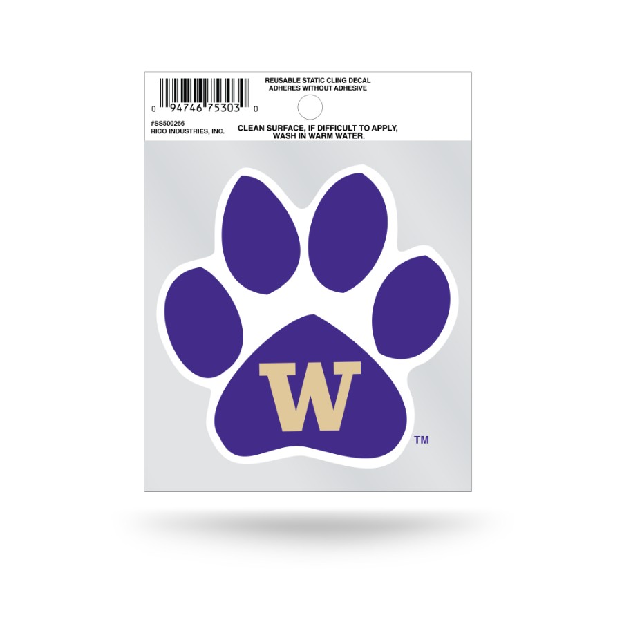 University of Washington Huskies Logo Static Cling at Sticker Shoppe