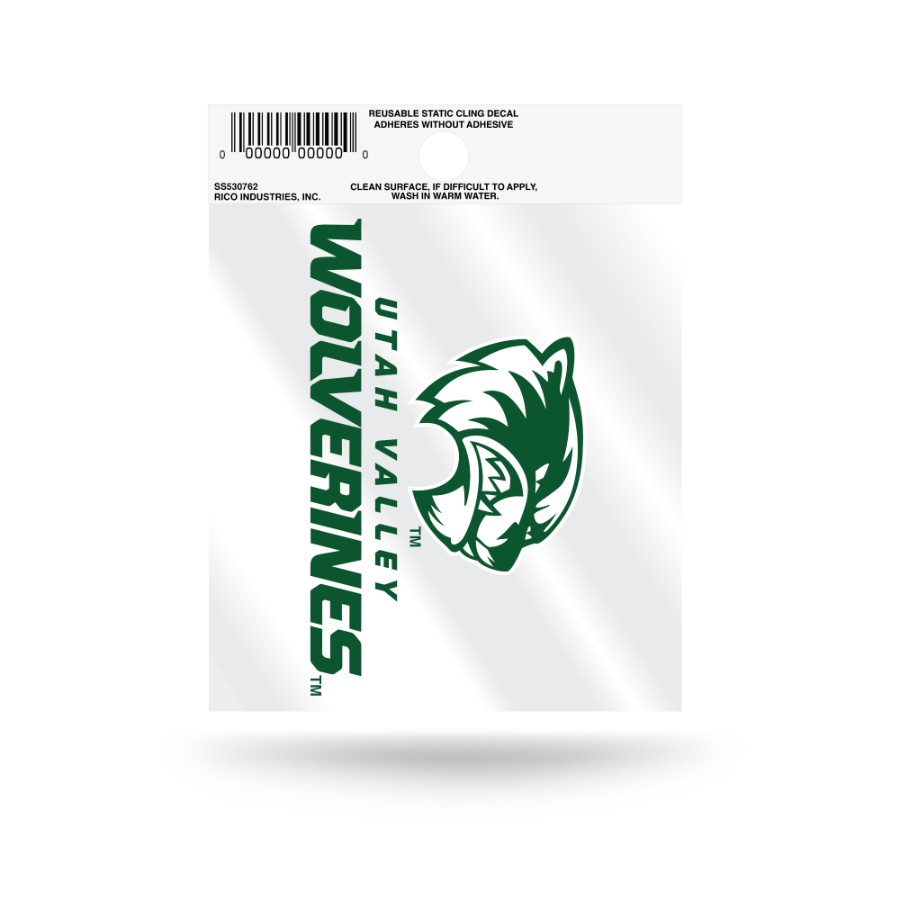 Utah Valley University Wolverines Logo - Static Cling at Sticker Shoppe