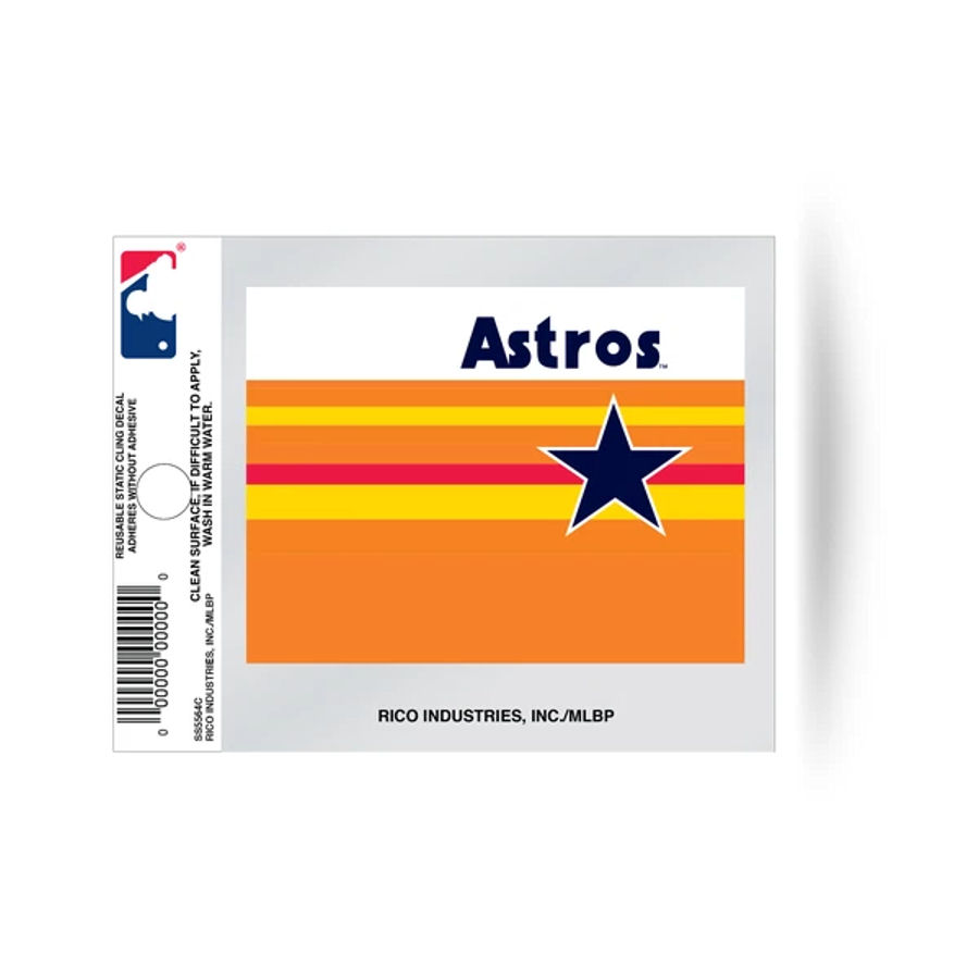 Houston Astros Retro Logo - Static Cling at Sticker Shoppe