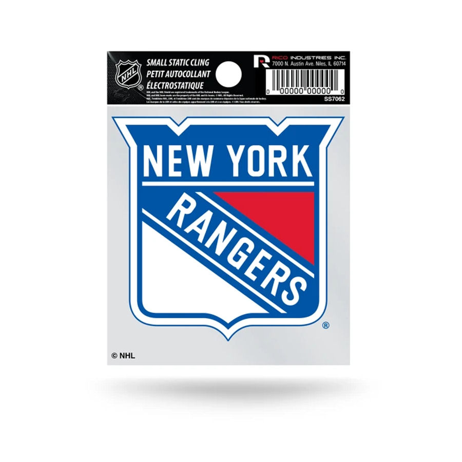New York Rangers Logo - Static Cling at Sticker Shoppe
