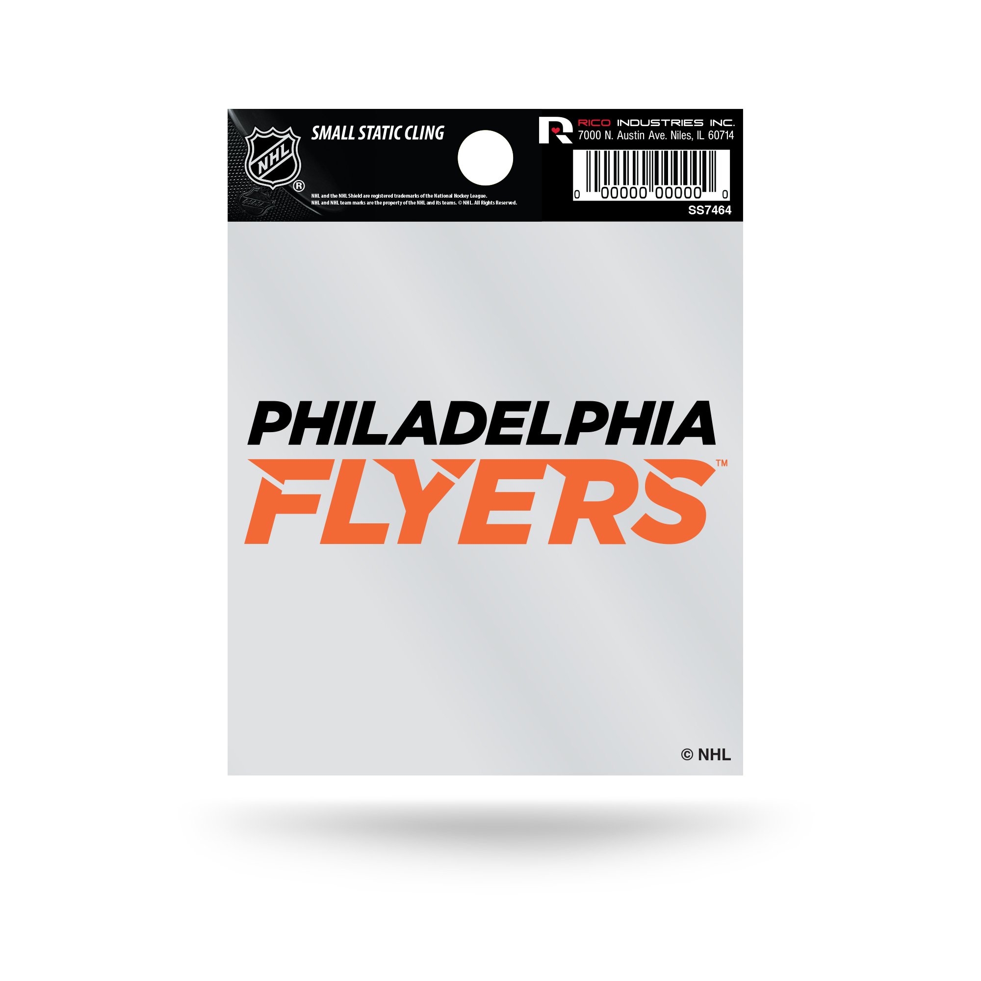 Philadelphia Flyers Script Logo - Static Cling at Sticker Shoppe