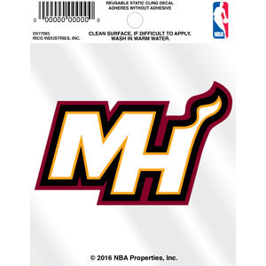 Miami Heat Alternate Logo - Static Cling at Sticker Shoppe