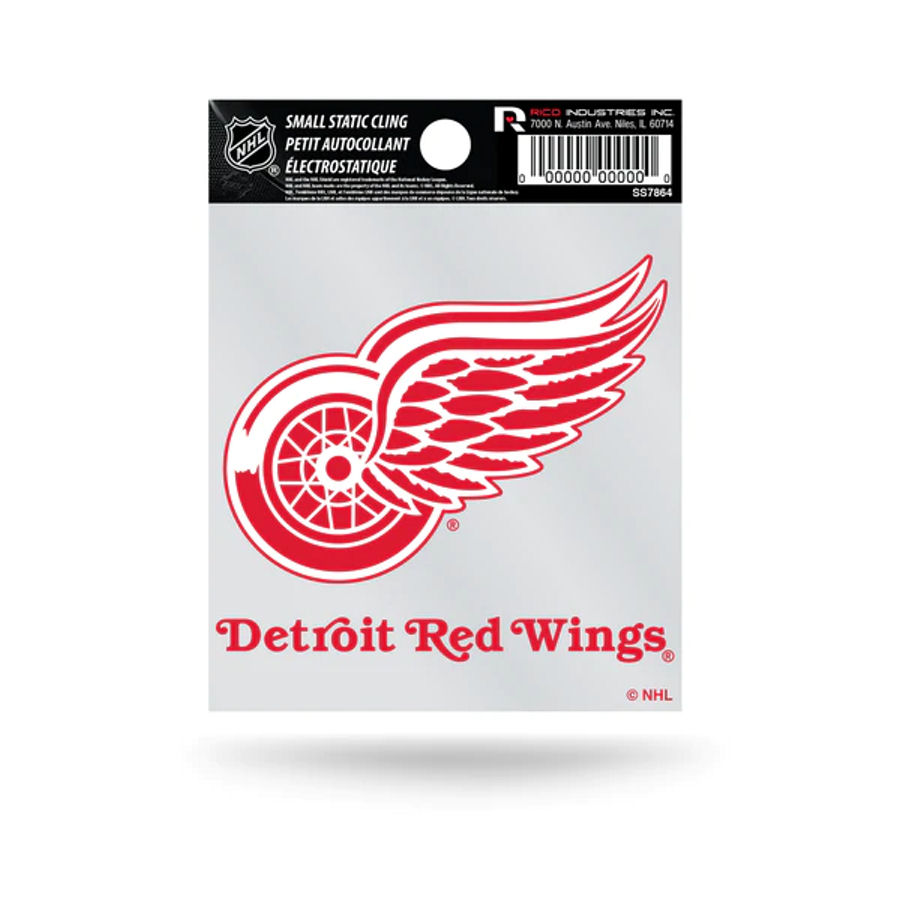 Detroit Red Wings Script Logo - Static Cling at Sticker Shoppe