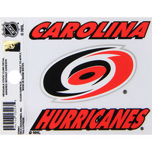 Carolina Hurricanes Script Logo - Static Cling at Sticker Shoppe