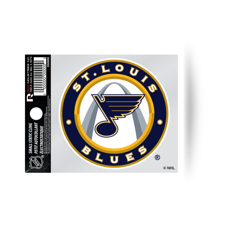 St. Louis Blues Round Alternate Logo - Static Cling at Sticker Shoppe