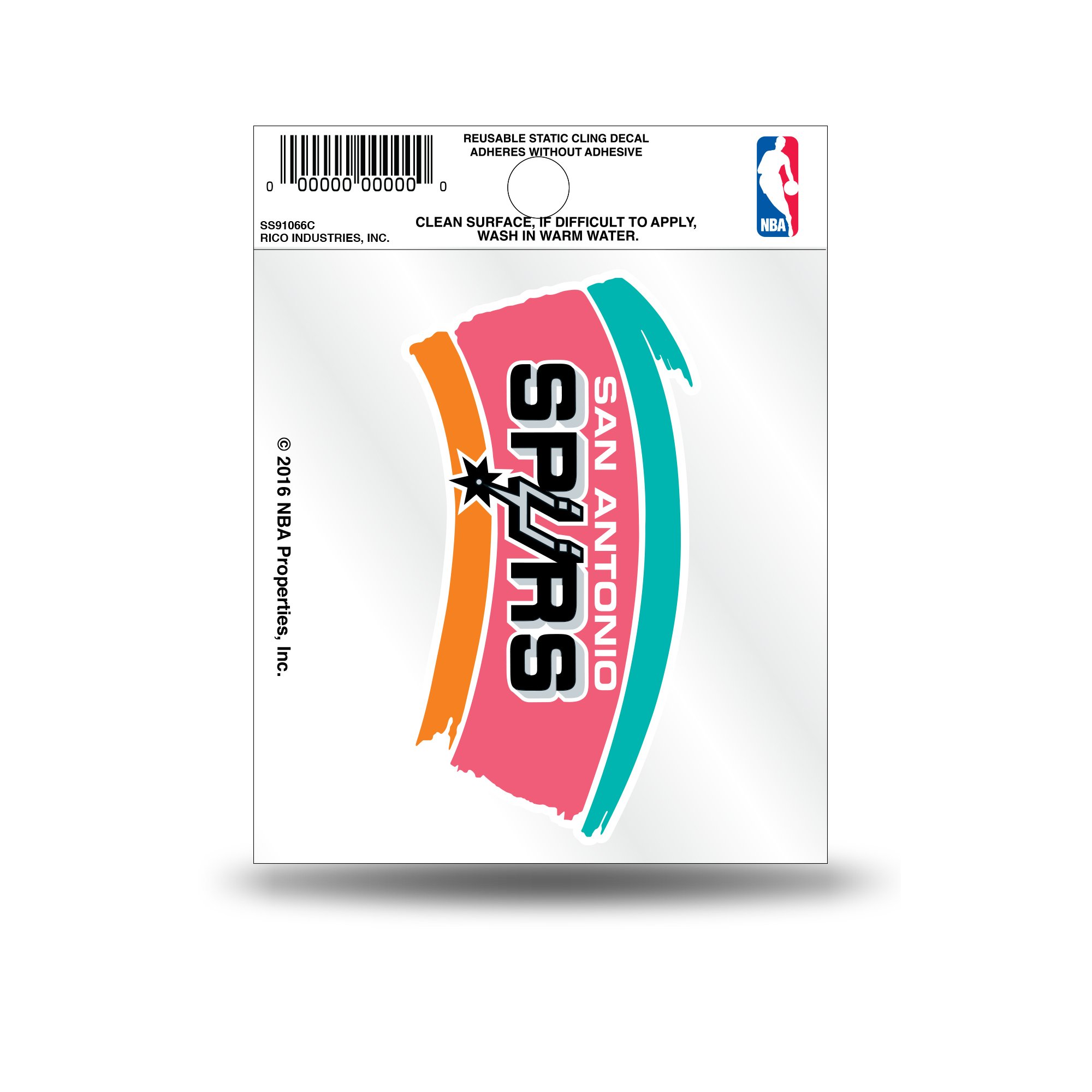 San Antonio Spurs Retro - Static Cling at Sticker Shoppe