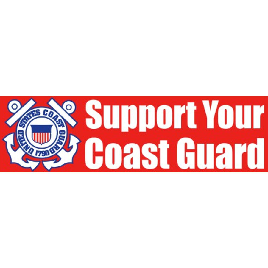 Support Your Coast Guard - Bumper Sticker at Sticker Shoppe