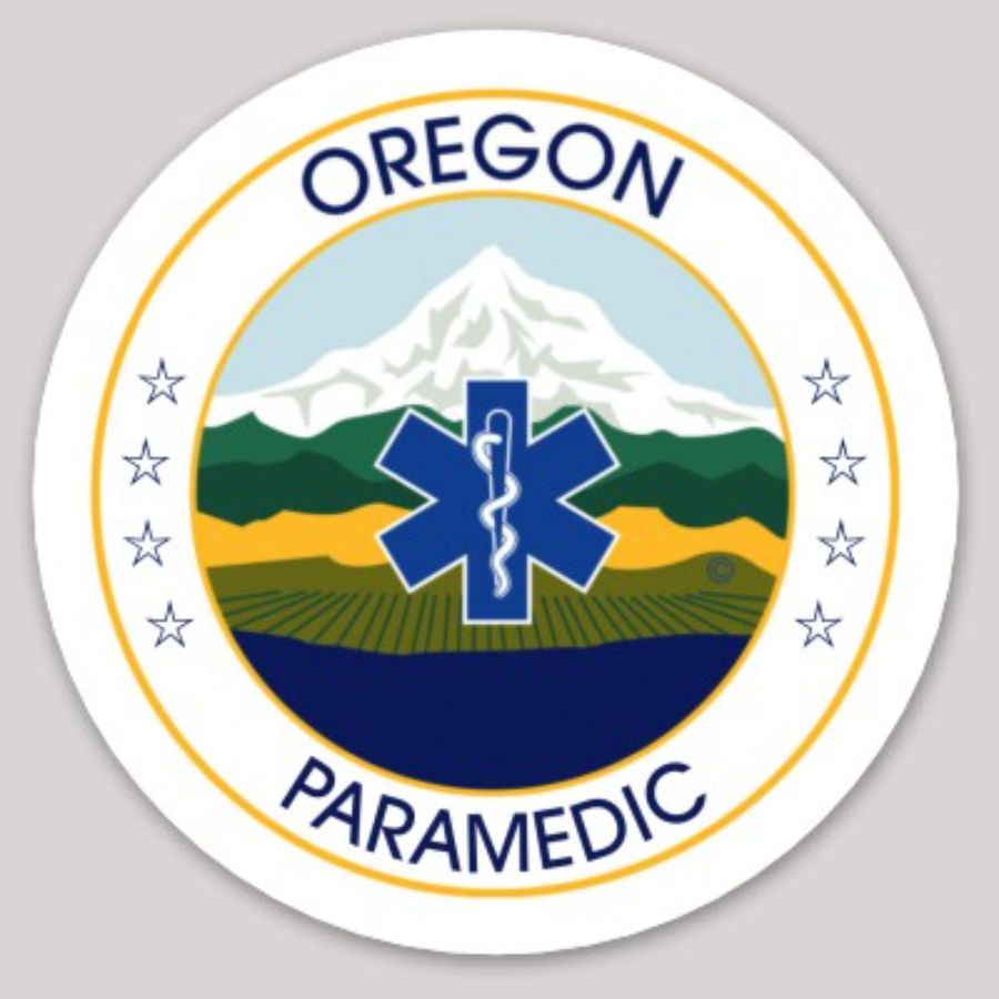 Oregon State Paramedic - Vinyl Sticker at Sticker Shoppe