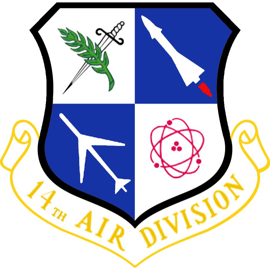 United States Air Force 14th Air Division - Vinyl Sticker at Sticker Shoppe