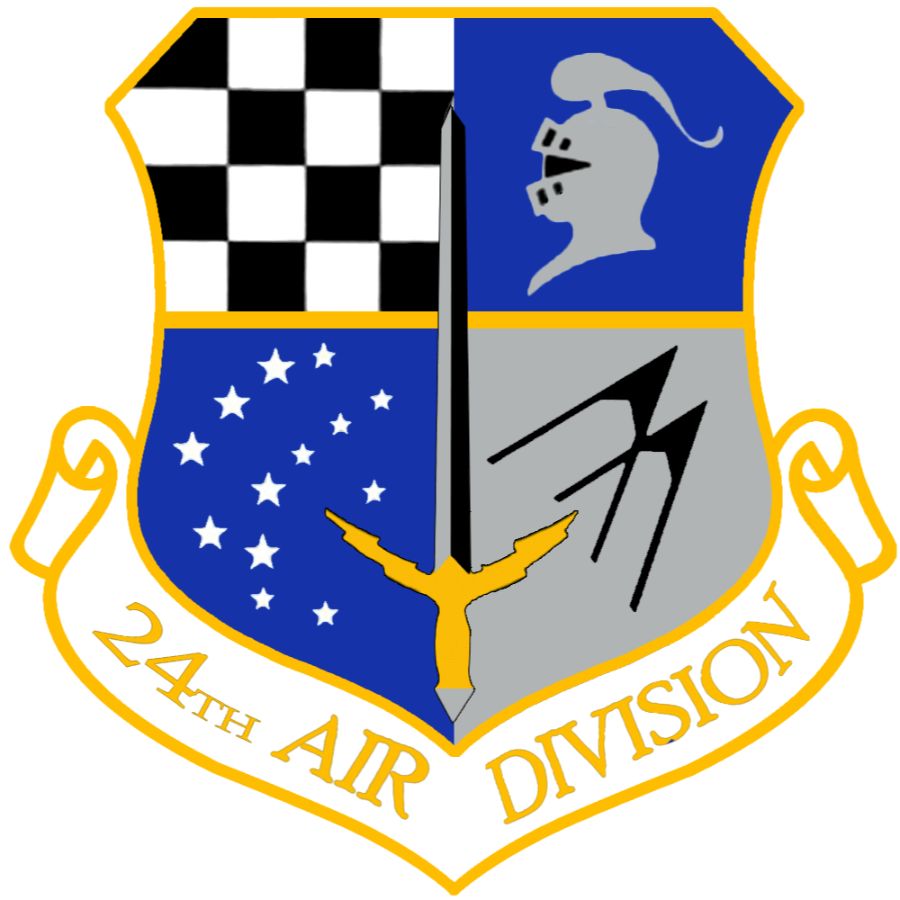 United States Air Force 24th Air Division - Vinyl Sticker at Sticker Shoppe