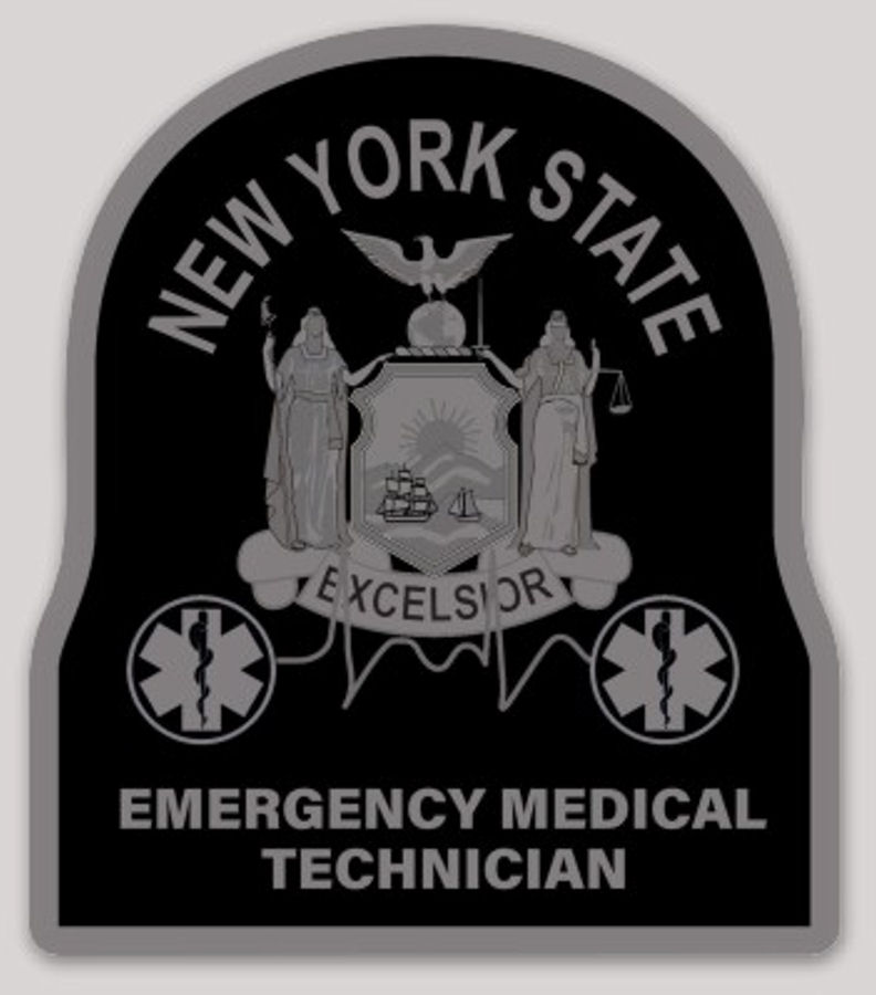 New York State EMT Emergency Medical Technician Subdued - Vinyl Sticker ...