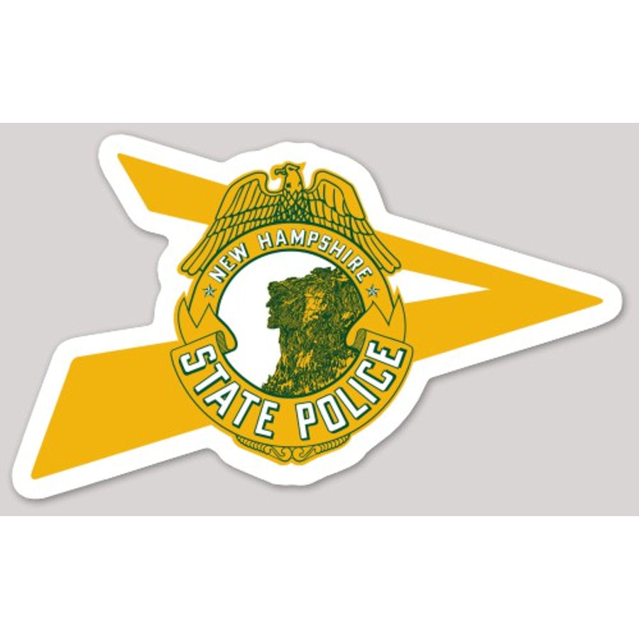 New Hampshire State Police Badge Logo - Vinyl Sticker at Sticker Shoppe