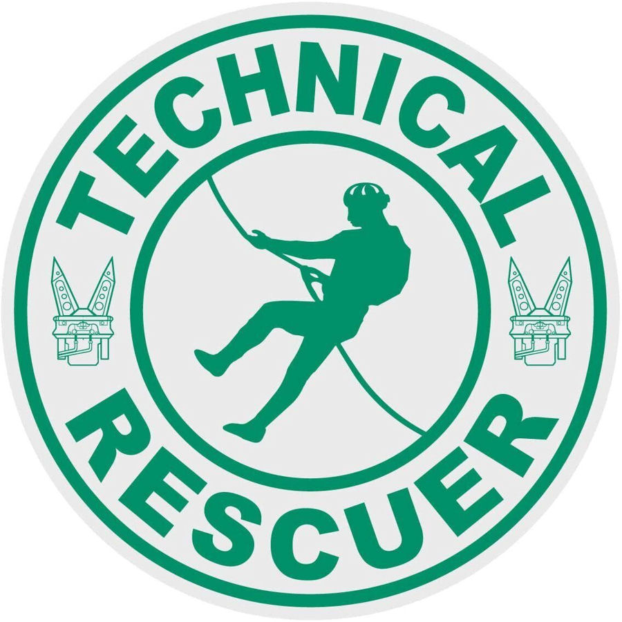 Technical Rescuer Green - Vinyl Sticker at Sticker Shoppe
