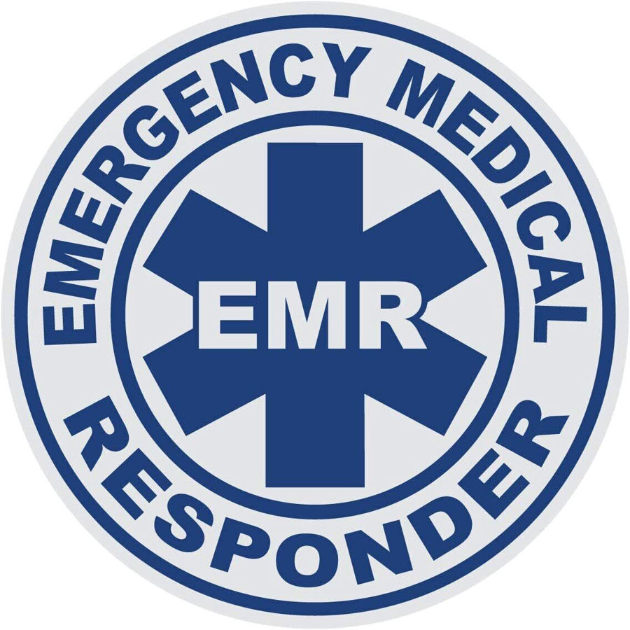 Emergency Medical Responder EMR - Vinyl Sticker at Sticker Shoppe