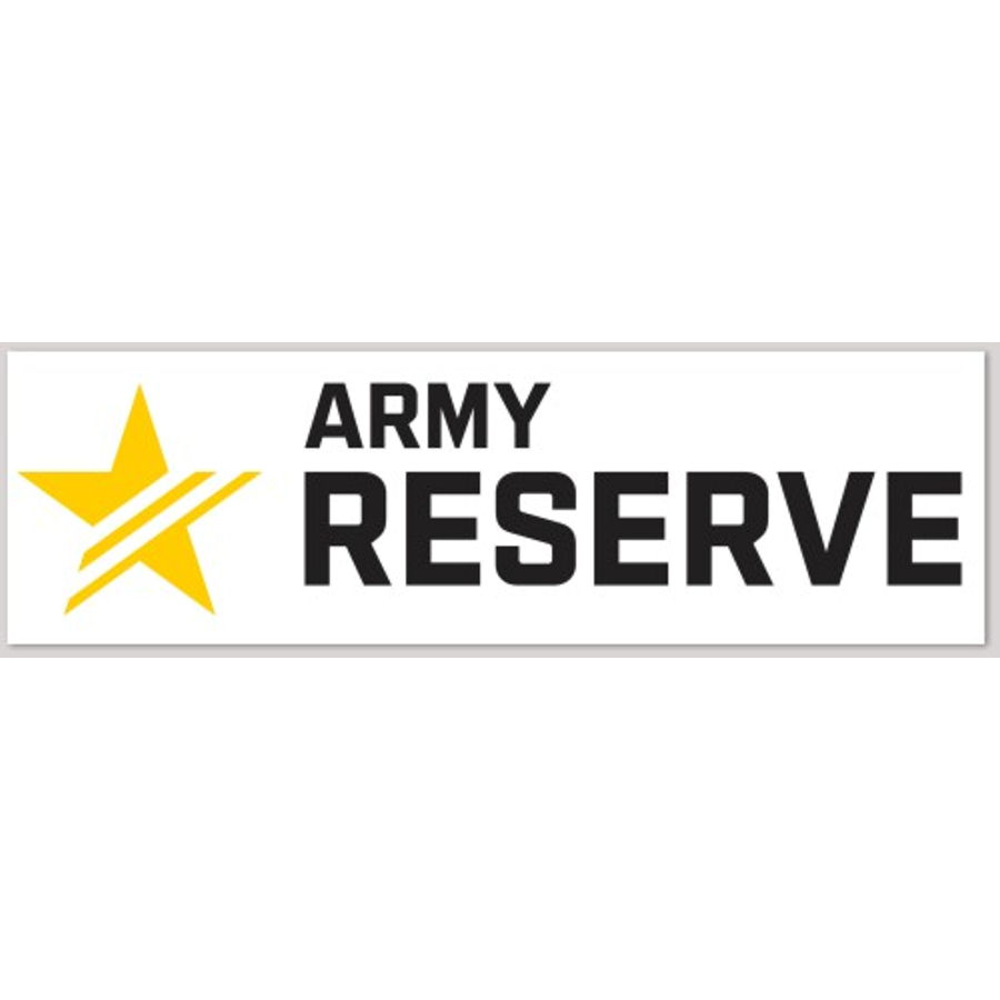 United States Army Reserve 2023 New Logo White - Bumper Sticker at ...