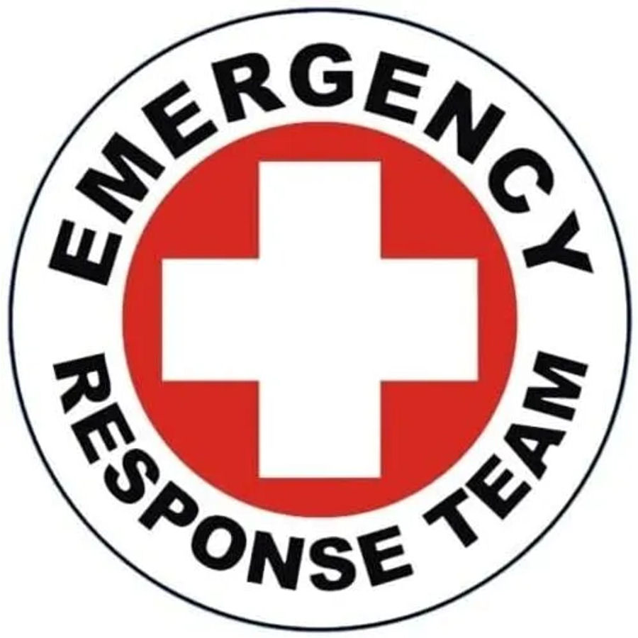 Emergency Response Team Cross - Vinyl Sticker at Sticker Shoppe