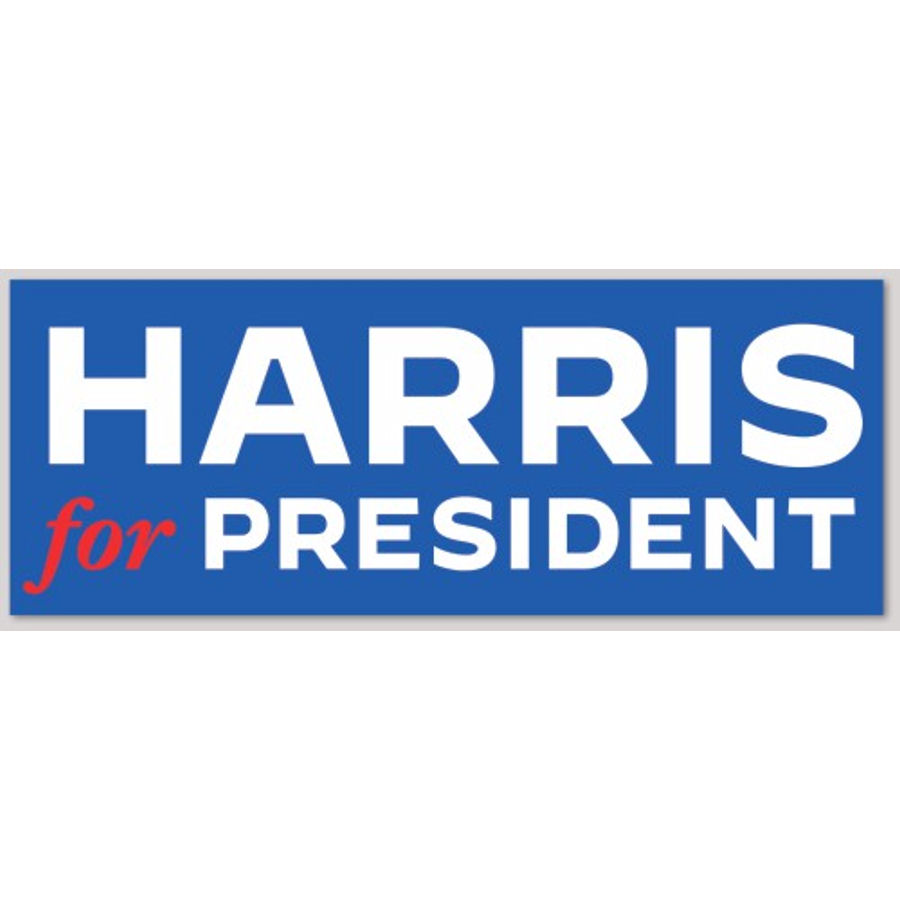 Harris For President Blue - Bumper Sticker at Sticker Shoppe
