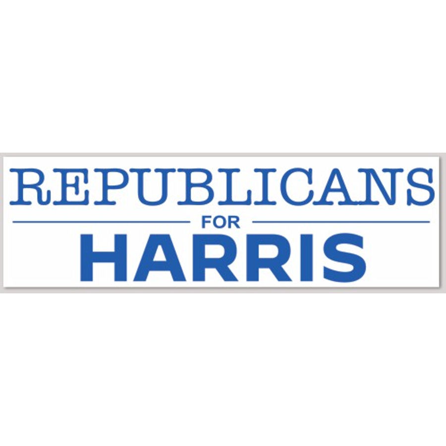 Republicans For Harris - Bumper Sticker at Sticker Shoppe