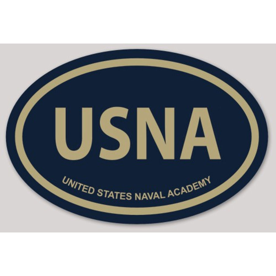 United States Naval Academy USNA - Oval Sticker at Sticker Shoppe