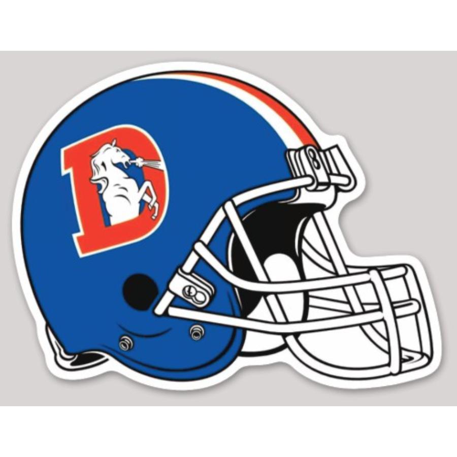 Denver Broncos Retro Logo Helmet - Vinyl Sticker at Sticker Shoppe
