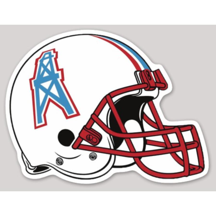 Houston Oilers Retro Logo Helmet - Vinyl Sticker at Sticker Shoppe