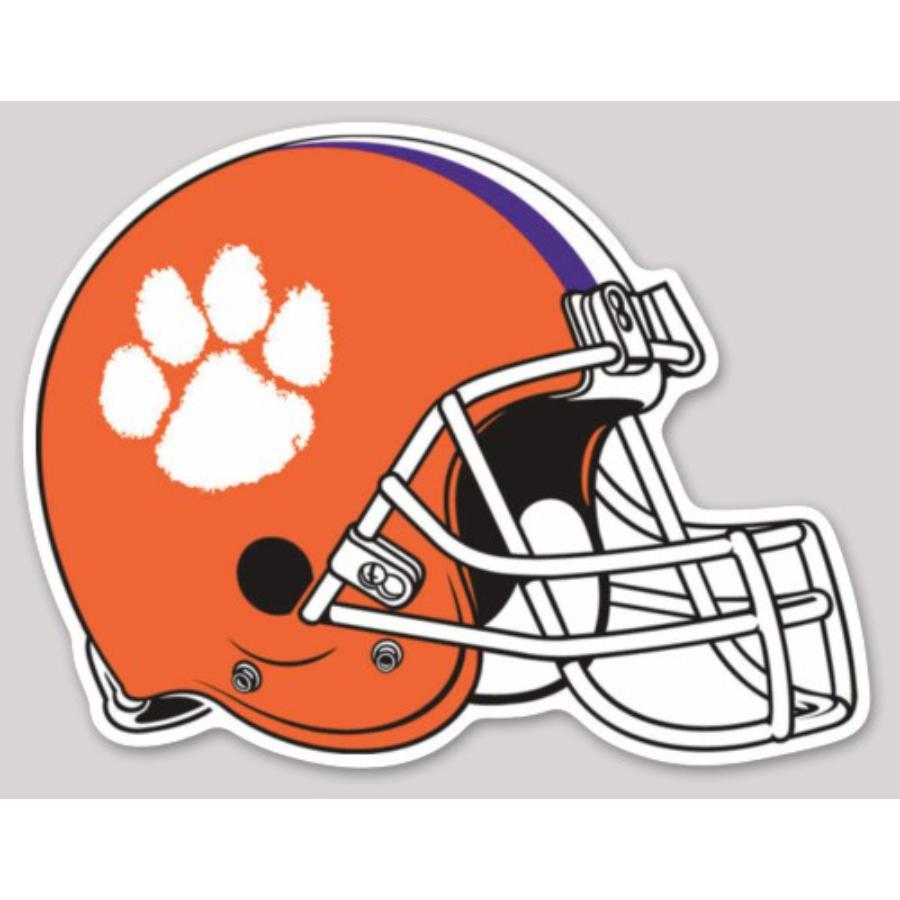 Clemson University Tigers Helmet - Vinyl Sticker at Sticker Shoppe