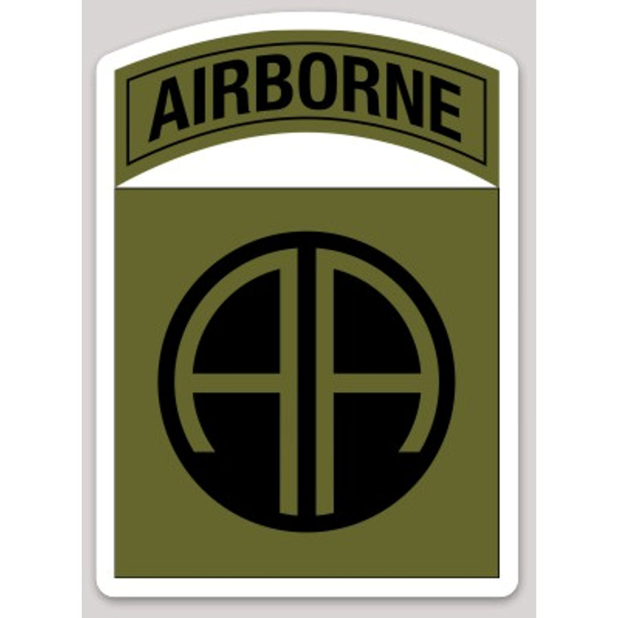 United States Army 82nd Airborne Division Subdued Logo - Vinyl Sticker ...