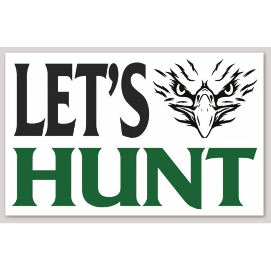 Philadelphia Eagles Lets Hunt Eagle Head - Rectangle Sticker at Sticker ...