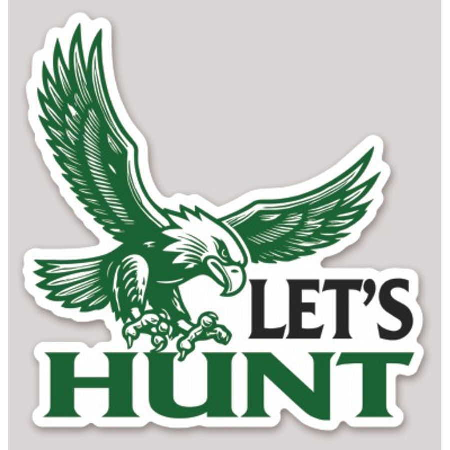 Philadelphia Eagles Lets Hunt Flying Eagle - Vinyl Die Cut Sticker at ...