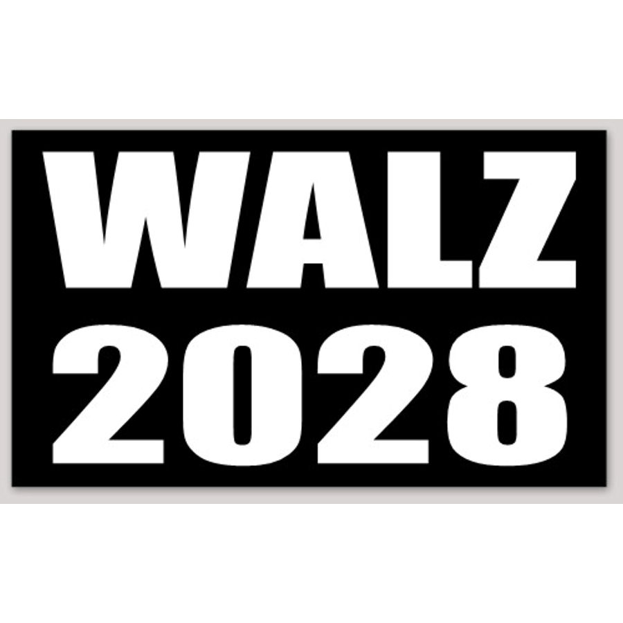Tim Walz 2028 President - Vinyl Sticker at Sticker Shoppe