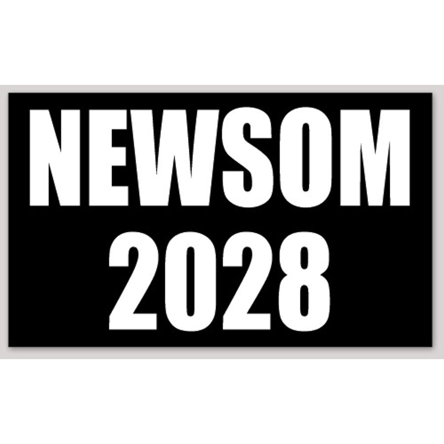 Gavin Newsom 2028 President - Vinyl Sticker at Sticker Shoppe