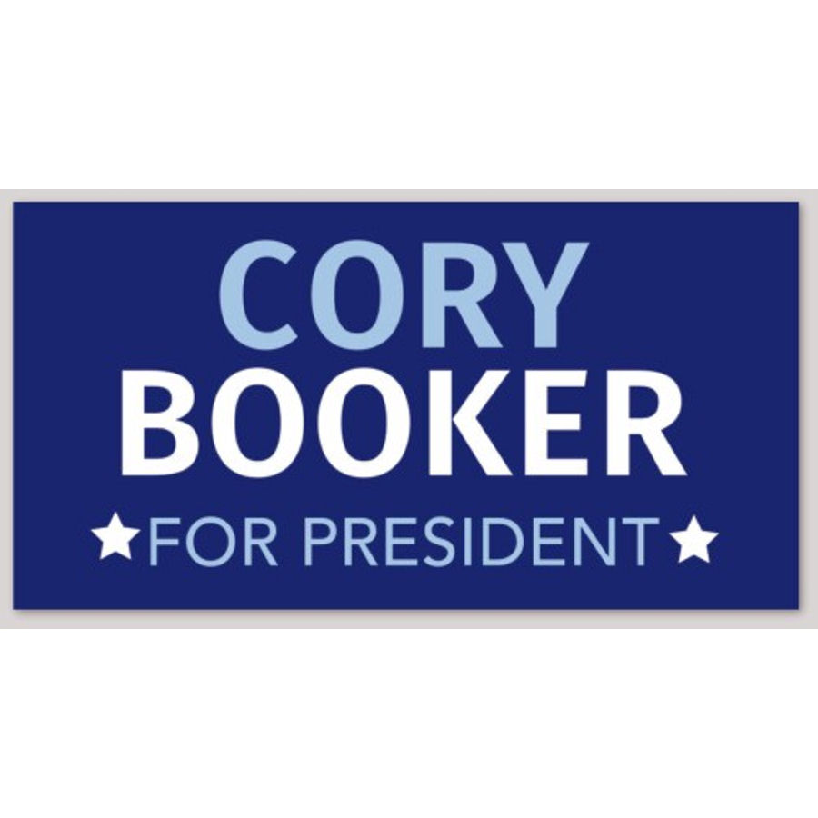 Cory Booker For President - Bumper Sticker at Sticker Shoppe